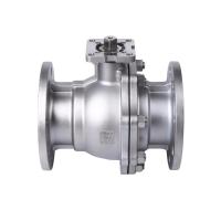 China Stainless Steel 304/316 High Platform Flanged Ball Valve for Straight Through Channel for sale