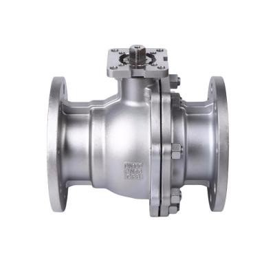 China Stainless Steel 304/316 High Platform Flanged Ball Valve for Straight Through Channel for sale
