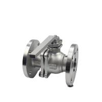 China Flange Connection JIS 2PC Stainless Steel Ball Valve Operated by Manual Driving Mode for sale