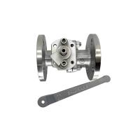 China Flange Connection JIS 2PC Stainless Steel Ball Valve Operated by Manual Driving Mode for sale
