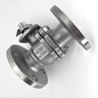 China Flange Connection JIS 2PC Stainless Steel Ball Valve Operated by Manual Driving Mode for sale