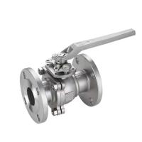 China 304/316 Stainless Steel Full Port Floating 2PC Flange Ball Valve for Manual Operation for sale