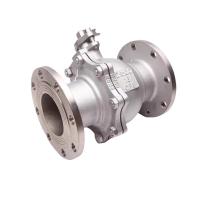 China Straight Through Type Stainless Steel 304/316 2PC Floating Flange Ball Valve ASME DIN JIS for sale