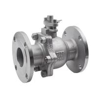 China Straight Through Type Stainless Steel 304/316 2PC Floating Flange Ball Valve ASME DIN JIS for sale