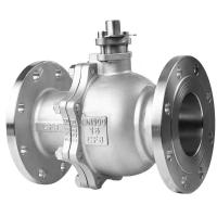 China Straight Through Type Stainless Steel 304/316 2PC Floating Flange Ball Valve ASME DIN JIS for sale