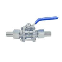 China Stainless Steel Three-Piece Ball Valve Live Then Surfacing with Flange Connection for sale
