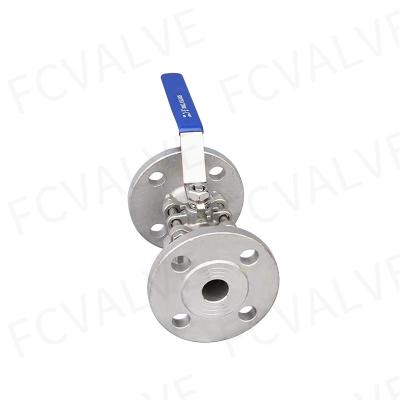 China Manual Driving Mode 3PC Class150 Stainless Steel ANSI Flange Ball Valve for DN15-DN100 for sale