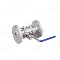 China Manual Driving Mode 3PC Class150 Stainless Steel ANSI Flange Ball Valve for DN15-DN100 for sale