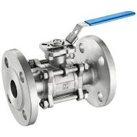 China Manual Driving Mode 3PC Class150 Stainless Steel ANSI Flange Ball Valve for DN15-DN100 for sale