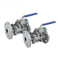 China 3PC Stainless Steel Flange Ball Valve DN15-DN 150 for Straight Through Type Channel for sale