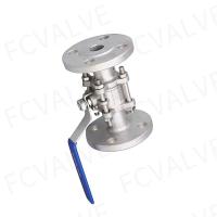 China 3PC Stainless Steel Flange Ball Valve DN15-DN 150 for Straight Through Type Channel for sale