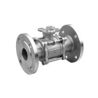 China High Platform Ball Valve for DN15-DN100 Stainless Steel 3PC Flange Valve and ISO5211 for sale