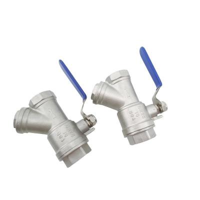 China 0.223kg Package Gross Weight Y Type Strainer Stainless Steel Ball Valve for Products for sale