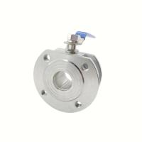 China 304/316 Stainless Steel Thin Pair Italy Type Wafer Ball Valve with 1 Piece Minimum Order for sale