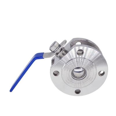 China Manual Driving Mode Thin Wafer Flanged Italy Stainless Steel Ball Valve PN1.0-32.0MPa for sale