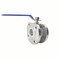 China Manual Driving Mode Thin Wafer Flanged Italy Stainless Steel Ball Valve PN1.0-32.0MPa for sale