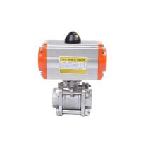 China 3PC Screwed Ball Valve with Pneumatic/Electric Actuator CFR Term Samples US 5.8/Piece for sale