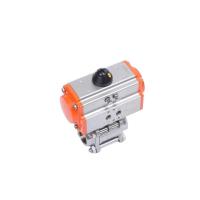 China Sturdy Pneumatic SS316 Full Port 3PC Ball Valve for Industrial Applications for sale
