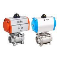 China Q611F-16P 2 Way 3 PC Air Control Pneumatic Actuator Ball Valve Perfect for Industrial for sale