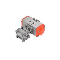China 3PC Pneumatic Hygienic Ball Valve with PTFE Seats US Currency and 30 Days Money Back for sale