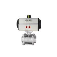 China 3PC Pneumatic Hygienic Ball Valve with PTFE Seats US Currency and 30 Days Money Back for sale