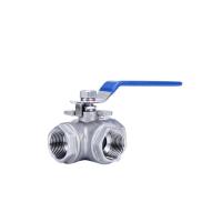 China L/T-Type Shunt Reversing Stainless Steel 304 Three-Way Ball Valve for Water Treatment for sale