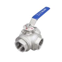 China Q14 15F Three Way Industrial Floating Ball Valve Made Of SS304 316 For Household Usage for sale