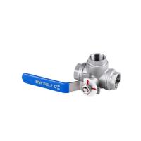 China 304/316 Stainless Steel T/L Type Screw Three Ball Valve Pn1.6MPa with at within US for sale
