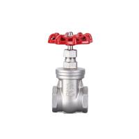 China Thread Connection ISO 9001 Standard Handle Wheel Resilient Seat Stainless Steel Gate Valve for sale
