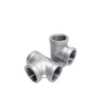China BS Standard Stainless Steel Fittings Crosshead Equal Diameter Tee for Chemical Piping for sale