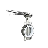 China PN1.0-32.0MPa Stainless Steel Wafer Butterfly Valve with Soft Seal and Manual Operator for sale