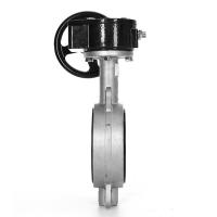 China PN1.0-32.0MPa Stainless Steel Wafer Butterfly Valve with Soft Seal and Manual Operator for sale