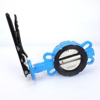 China Di/Nylon/1.4469/1.4529//2507/CF8/CF8m Disc Material Wafer Lug Butterfly Valve for sale