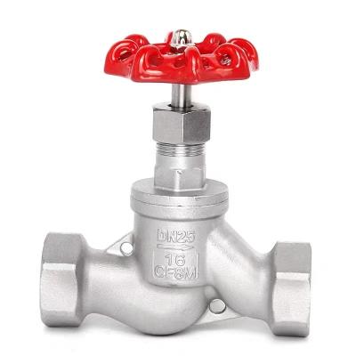 China ISO 9001 Standard NPT Connection Stainless Steel Lift Thread Globe Valve Steam Valve for sale