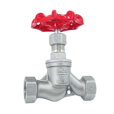 China Inside Screw Stem Position Stainless Steel S-Type Female Thread Globe Valve J41H-16 for sale