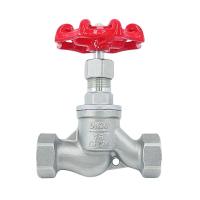 China Water Media DIN Standard J41H 304 Stainless Steel S-Type Globe Valve with Female Thread for sale