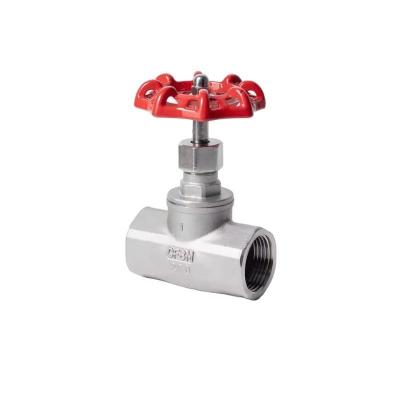 China Water Media Female Thread Stainless Steel Globe Valve with Handle and Thread Connection for sale