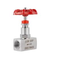 China Female Thread Connection DN6-DN25 Manual Stainless Steel Needle Valve for Water Media for sale