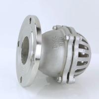 China Manual Driving Mode 304 Stainless Steel Flange Bottom Valve for Water Pump Suction for sale