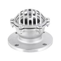 China Customized CF8/CF8m Stainless Steel Flanged Foot Valve Flange Connection and Strainer for sale