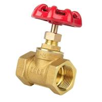 China Straight Through Type Brass Gate Valve for Threaded Wire Pipe and Water Switching for sale