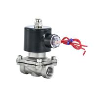 China FC Water CF8 Solenoid Valve Stainless Steel NPT/BSPP/BSPT Thread Straight Through Type for sale