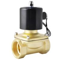 China Full Bore 2W Normally Closed Brass Electric Magnetic Valve for Industrial Applications for sale