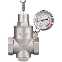 China High Pressure Stainless Steel Water Pressure Reducing Valve with Gauge DN15-DN50 for sale