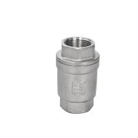 China Channel Straight Through Type Direct Supply 304/316 Stainless Steel Vertical Check Valve for sale