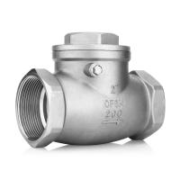 China Water Media 304/316 Stainless Steel Horizontal Swing Check Valve Anti-Backflow Valve for sale