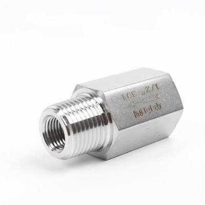China 304 Stainless Steel Female/Male Thread Hexagon Check Valve for Water Industrial Usage for sale