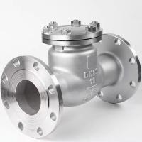 China Straight Through Type H44W 304/316 Stainless Steel Swing Flange Check Valve One-Way Valve for sale