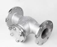 China Straight Through Type H44W 304/316 Stainless Steel Swing Flange Check Valve One-Way Valve for sale