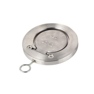 China 304 Stainless Steel Thin Type Check Valve Disc Type for Clamping One-Way Customization for sale